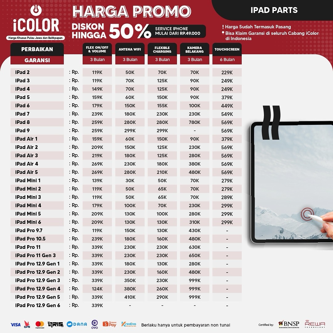 [UPDATED] SPESIAL PRICE 2024 NON TUNAI