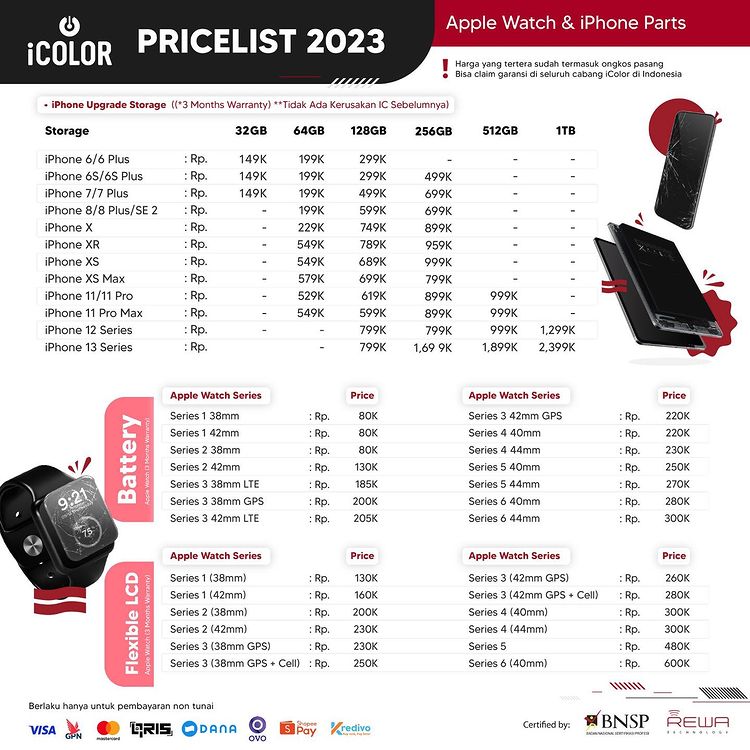 [UPDATED] PRICELIST iCOLOR 2023